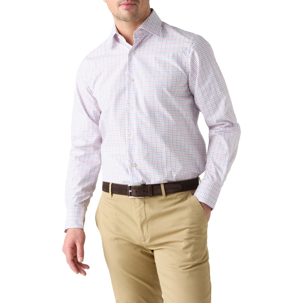 ROBERT TALBOTT madison check light weight poplin shirt in contemporary fit